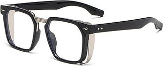 Generic Lunettes de soleil vintage steampunk pour homme punk lunettes de soleil pour femme bloquant la lumière bleue, G06, Taille unique