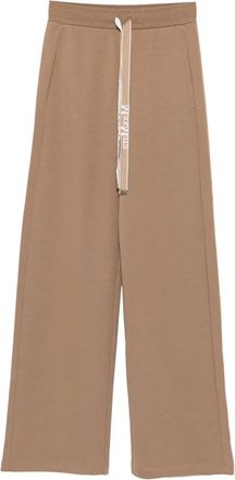 Max Mara Jogginghose mit Logo-Kordelzug - Braun
