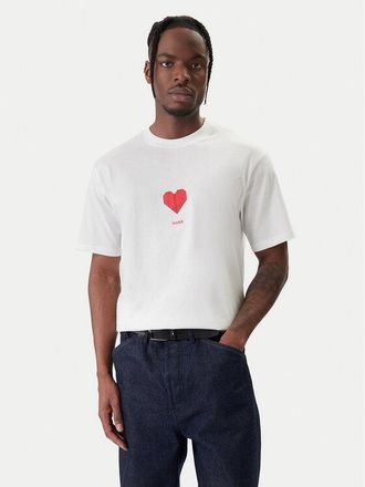 HUGO BOSS T-Shirt Dalentin 50553429 Wei&szlig; Relaxed Fit