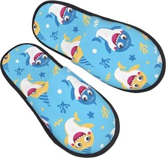 Generic Requin Mignon Femme Homme Chaussons Chaud Slippers Confortable Chaussures De Maison Pour Maison Hiver Int&eacute;rieur M