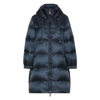 Max Mara Femme, Manteaux, Bleu, Taille: 36 FR Imbottito Lungo