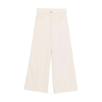 Aspesi Pantalon large pliss&eacute; - Femme - Pantalons - Beige - Taille: W26