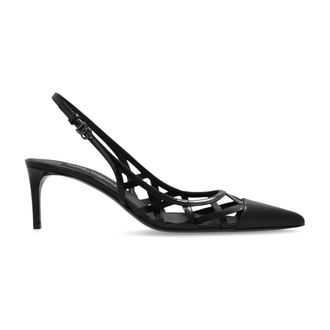 Dolce & Gabbana Leder High Heels - - Shoes - Damen - Schwarzk - 37 1/2 EU