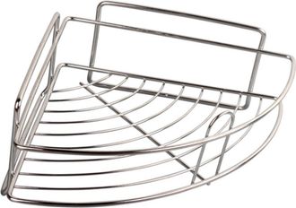 DOITOOL Edelstahl Eckregal mit Doppel saugnäpfen Selbstklebend Starke Tragkraft Multifunktionales Dreieck Regal für Bad und Küche Einfache Montage ohne Bohren