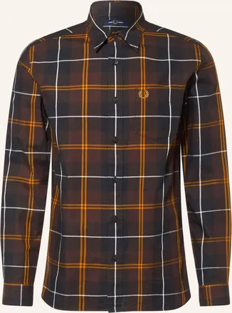 Fred Perry Hemd Comfort Fit braun