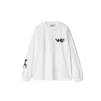 Carhartt Work in Progress Homme, Sweatshirts et sweats à capuche, Blanc, Taille: XL T-shirt Décontracté en Coton