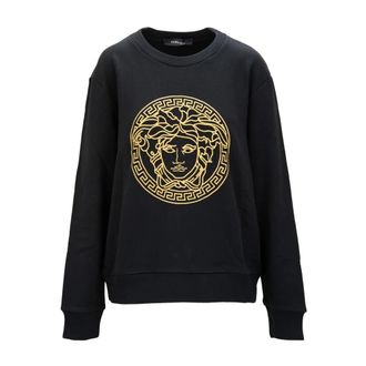 Versace Pullover Sweatshirt - - Sweatshirts & Hoodies - Damen - Schwarzk - M
