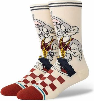 Stance Bugs Crew, blanc vintage, Large