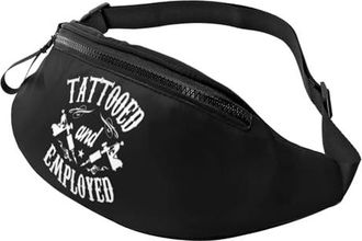 Generic Tatou&eacute;e Et Employ&eacute;e Sac &Agrave; Bandouli&egrave;re Polyvalent Sac De Voyage R&eacute;glable Poche Poitrine Pour Sports Randonn&eacute;e Travail 14X35Cm