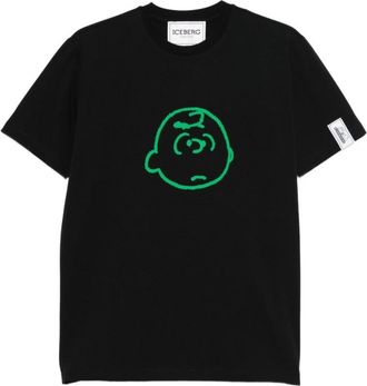 Iceberg Homme, Tops, Noir, Taille: M T-shirt à col rond