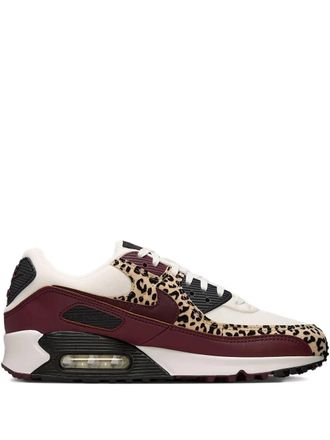 Nike baskets Air Max 90 &agrave; imprim&eacute; l&eacute;opard - Marron