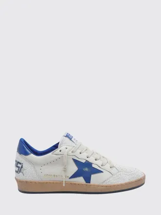 Golden Goose Baskets Ball Star en cuir avec effet us&eacute; et logo contrastant
