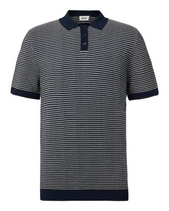 Drykorn Poloshirt aus Baumwolle in Jaquard-Strick, Regular in