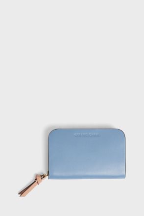 Gerard Darel Portefeuille en cuir lisse - MINI WALLET - Bleu/Ciel/Nude