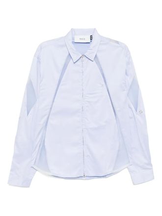 Pace surchemise à fermeture zippée - Bleu