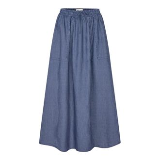 Lollys Laundry Midi Rock - - Skirts - Damen - Blau - XS