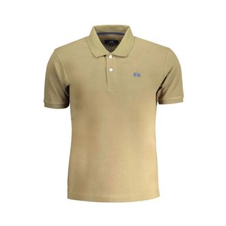 La Martina Gr&uuml;nes Baumwoll-Poloshirt mit Logo - - Tops - Herren - Beige - S