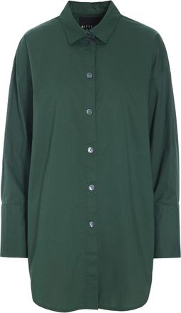 Bitte Kai Rand Femme, Blouses et Chemises, Vert, Taille: 38 FR Core Cotton Oversize Shirt