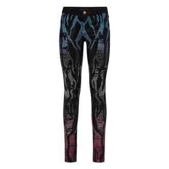 Philipp Plein Jeggins Zebra - - Jeans - Damen - Mehrfarbig - W25