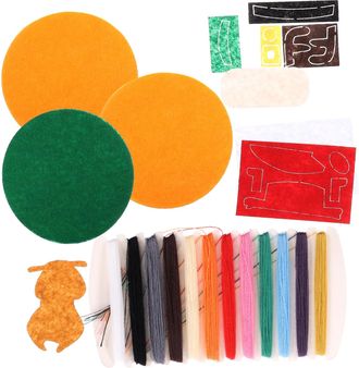 SOLUSTRE Weihnachts DIY Teilig Weihnachtliche Filzfreie rutschfeste Untersetzer aus Vliesstoff für Tischdeko Geschenkidee Santa Rentier Kinderbastelspaß