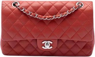 Chanel Pre-owned Sac Bandouli&egrave;re Double Flap - Femme - Pre-owned - Rouge - Taille: ONE Size