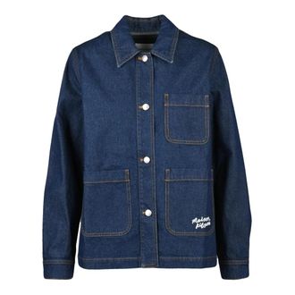 Maison Kitsun&eacute; Denim Jacket - - Jackets - Damen - Blau - S