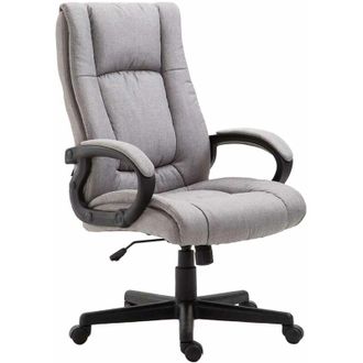 Clp Chaise de bureau réglable et pivotante avec des roues en tissu de différentes couleurs colore : Gris