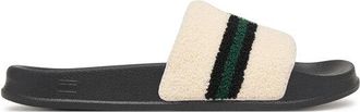 Tommy Hilfiger Pantoletten Hilfiger Towelling Pool Slide FM0FM06007 Creme