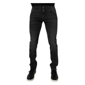 Dolce & Gabbana Homme, Jeans, Noir, Taille: 2XL Jean Skinny Stretch