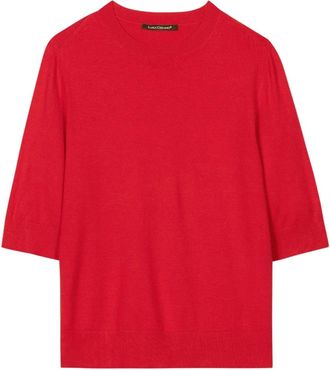 Luisa Cerano Femme, Pulls, Rouge, Taille: 44 FR Pulls &agrave; col rond