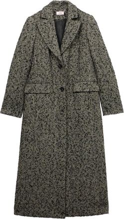 Oltre Langer Fischgr&auml;tenmantel - - Coats - Damen - Grau - XL