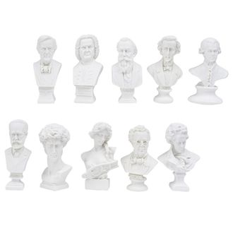 Hemobllo 10 St&uuml;ck Kleiner Kunstharz B&uuml;stenstatuen Realistische Kopffiguren f&uuml;r K&uuml;nstlerskizzen Kreative Wohnraumdekoration