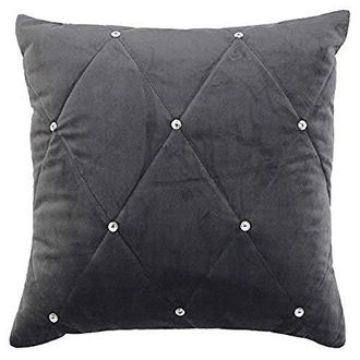 Riva Paoletti New Diamante FCUSH 45X45 Pewter, Polyester, Zinn, 45x45cm