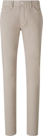 Brioni Straight-Leg-Jeans mit Logo-Patch - Nude