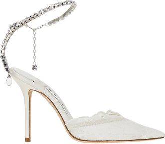 Jimmy Choo London Saeda 100 lace pumps Woman 36