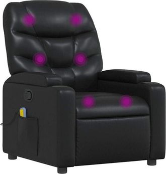 vidaXL Massagesessel Schwarz Kunstleder - Vidaxl