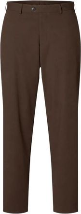 Selected Loose Luke Wollmischung Hose - - Trousers - Herren - Braun - 2XL