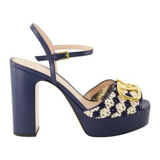 Valentino Garavani Vlogo Signature Plateau-Sandale - - Shoes - Damen - Blau - 37 EU