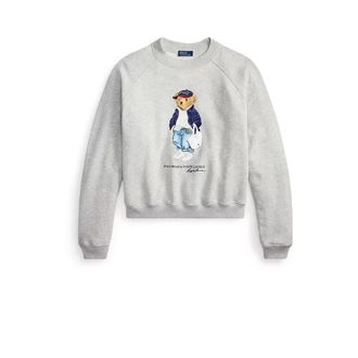 Polo Ralph Lauren Bear Pullover - - Sweatshirts & Hoodies - Damen - Grau - XL
