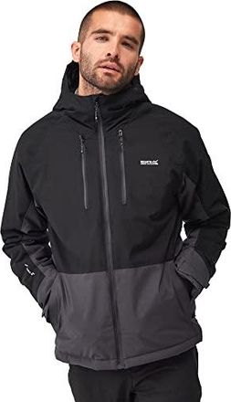 Regatta Mens Highton Stretch III Waterproof Jacket Veste Imperméable, Black, XL Homme