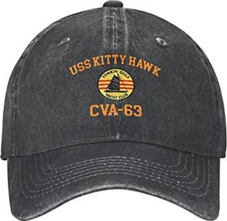 Generic Casquette De Baseball USS Kitty Hawk Cva 63 L&eacute;ger Sun Protection Casquettes Classique Ext&eacute;rieur Sunhat pour Golf Course Soir&eacute;es