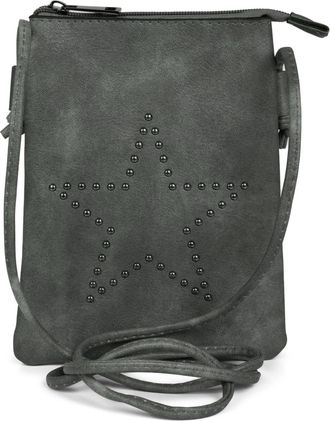 styleBREAKER Umh&auml;ngetasche Mini Umh&auml;ngetasche mit Nieten Stern