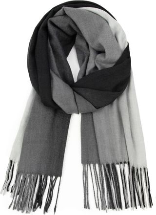 Glamexx24 Schal Damen Winterschal Gef&uuml;hl Langer Schal mit Fransen Baumwolle Warm Herbst Winter Farbverlauf Deckenschal und T&uuml;cher 165x 70 cm