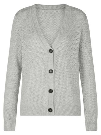 Peter Hahn Strickjacke V-Ausschnitt Peter Hahn grau