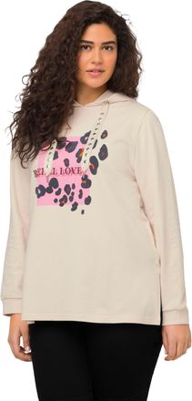 Ulla Popken Damen Mit Animalprint Sweatshirts, Vanille, 46-48 EU