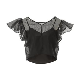 Karl Lagerfeld Met Gala R&uuml;schenoberteil - - Blouses & Shirts - Damen - Schwarzk - S