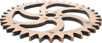 FOMIYES Vintage Wanddekoration Holz Zahnrad Motiv Retro Wandbehang f&uuml;r Hausbar Caf&eacute; Schlafzimmer Wohnzimmer