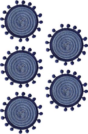 Generico Getr&auml;nkehalter, 5 St&uuml;ck, Boho, rutschfest, modern, Untersetzer zum Schutz des Couchtischs, zur Dekoration von Haus, Wohnzimmer, K&uuml;che, B&uuml;ro, Tasse, Fl