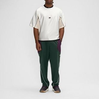 New Balance Homme Basketball Shooting Top en Blanc/Beige, Polyester, Taille XL