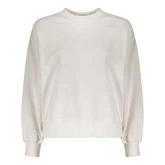 Moorer SweaT-shirt en coton - Femme - Sweatshirts et sweats &agrave; capuche - Blanc - Taille: 36 FR